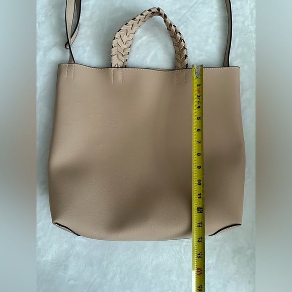 jules & Kae | Bags | Jules Kae Nude Large Tote W Crossbody Strap Great ...